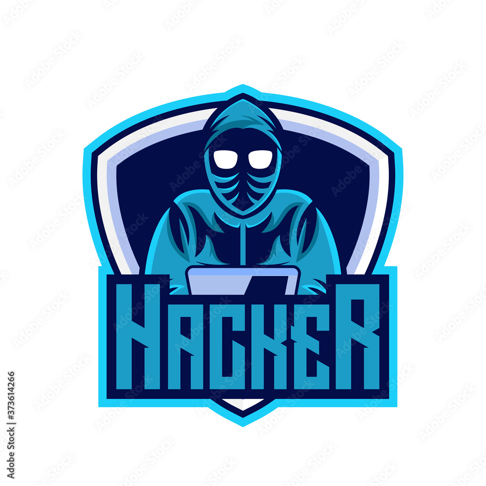 logo mascot logo esport hecker for games, gaming esport logo Stock ...