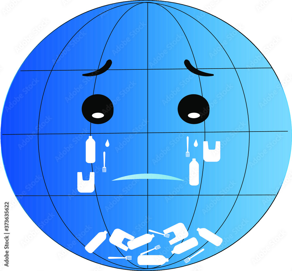 Stop plastic pollution. Icon logo. Ecology, environmental care. Stock ...