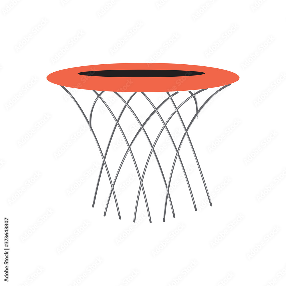 Basketball hoop and net hand drawn outline doodle icon. Basketball ...