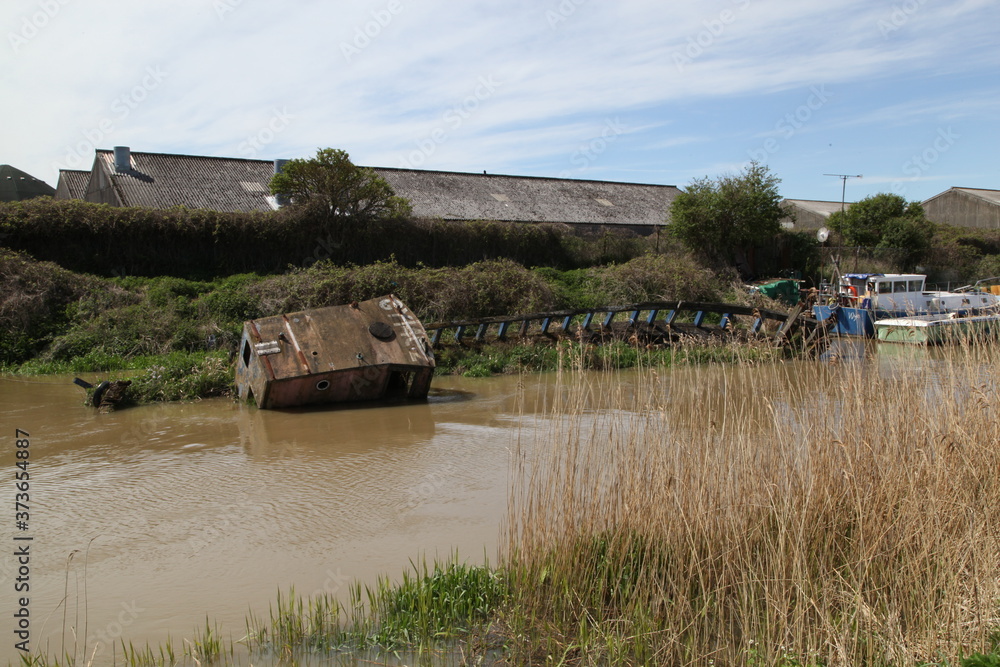 British inland river system waterway network Stock Photo | Adobe Stock