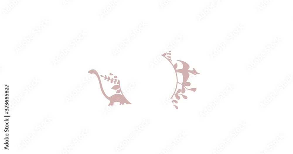 Self drawing of dinosaurs frame. Line art. Dinosaurs. Animated dinosaur ...