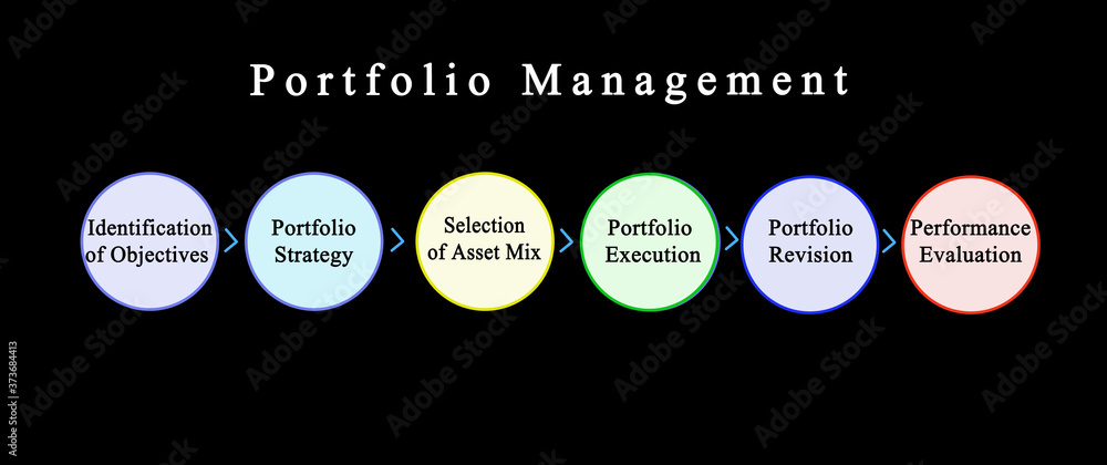 Six Components of Portfolio Management. Stock Illustration | Adobe Stock