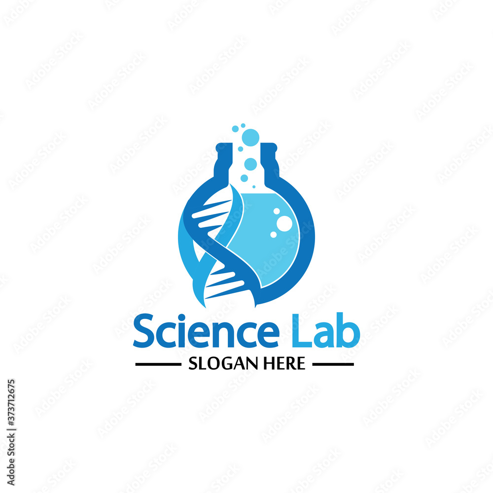 Science Lab logo.Laboratory Tube Logo Template Design Vector, Emblem ...