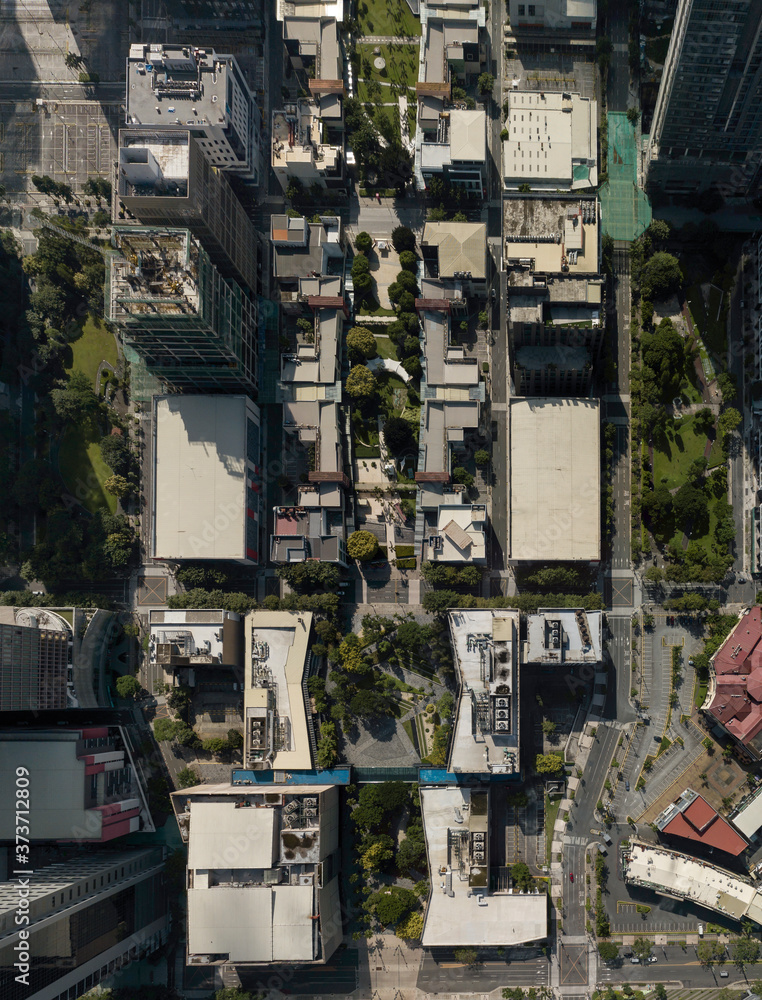 Bonifacio Global City, Taguig, Metro Manila - Top view of Bonifacio ...