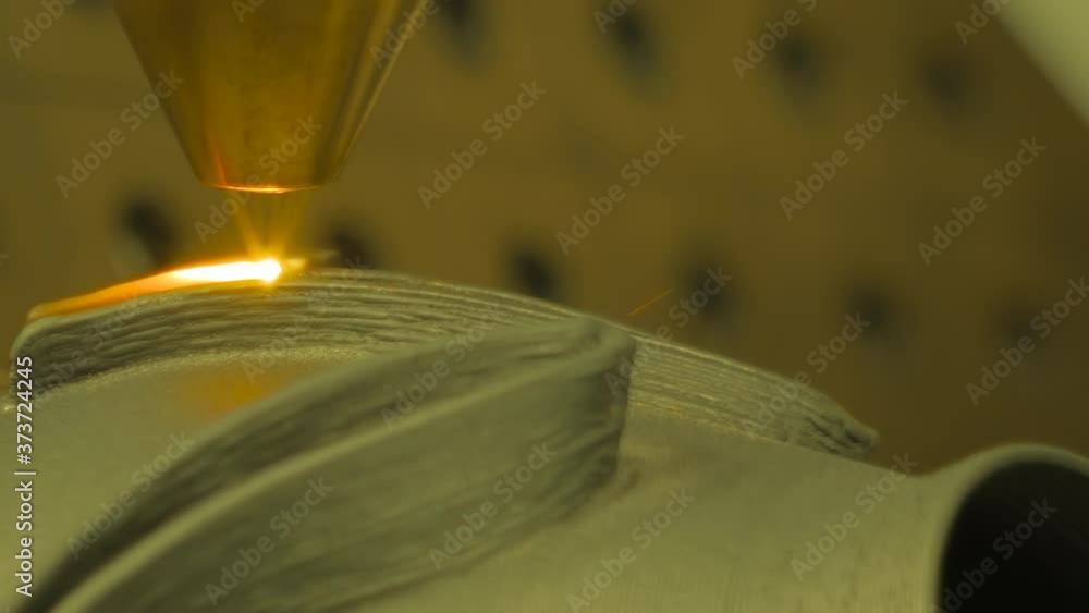 Vidéo Stock Metalworking, robotic, industrial concept. Direct metal ...