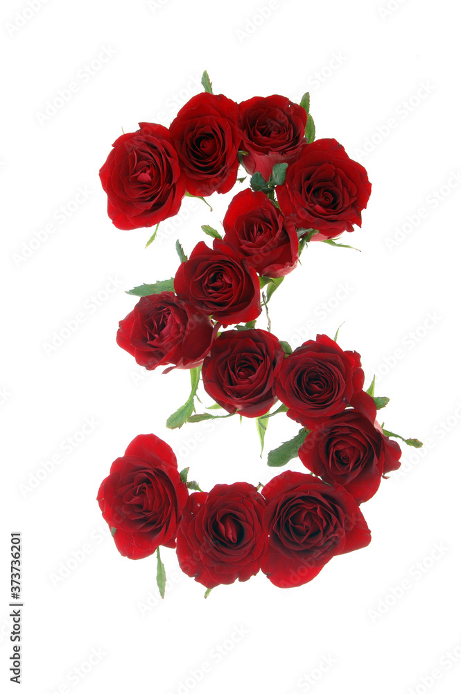 Alpha numeric individual characters, full set of numbers 0 to 9 created ...