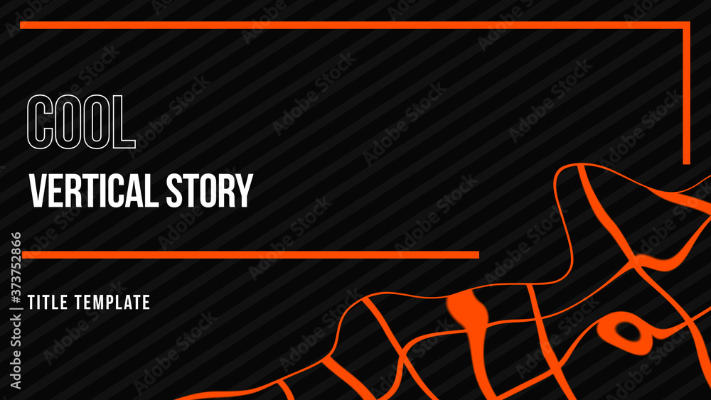 Cool Vertical Story Titles Stock Template | Adobe Stock