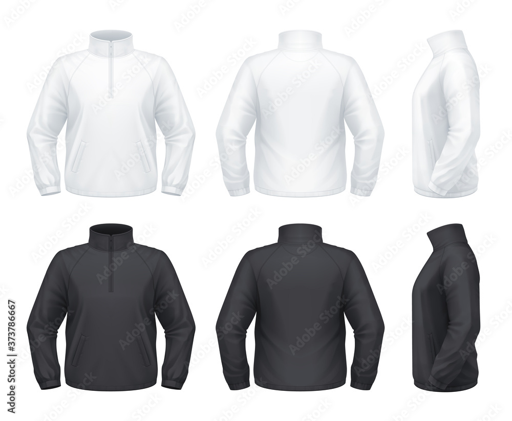 Half-zip jacket Stock Vector | Adobe Stock