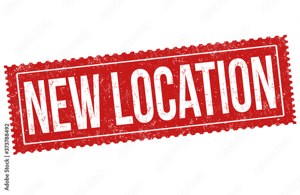 New location sign or stamp Stock Vector | Adobe Stock