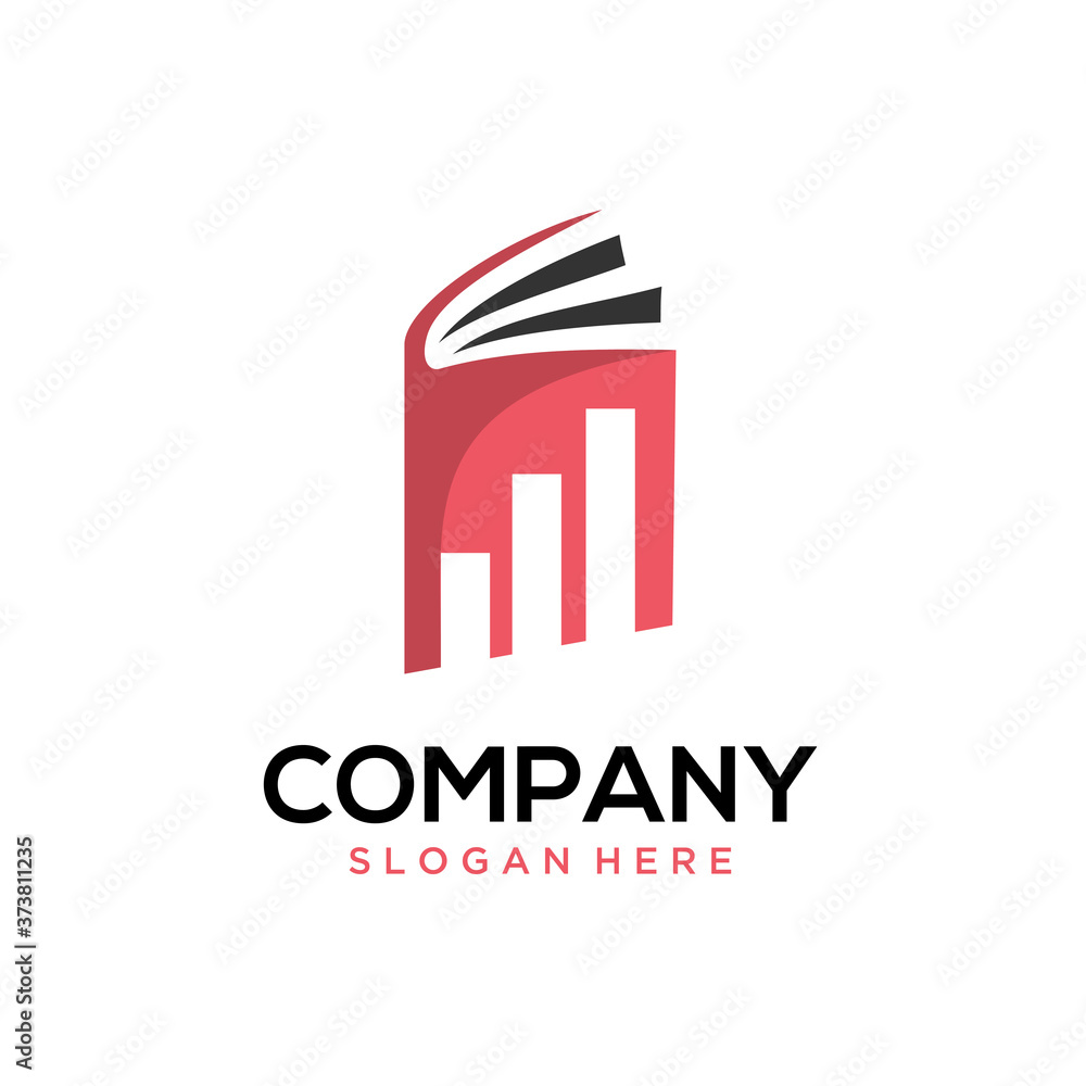 financial book logo design vector template ,Financial Marketing ...