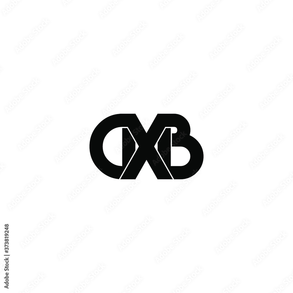 dxb letter original monogram logo design Stock Vector | Adobe Stock