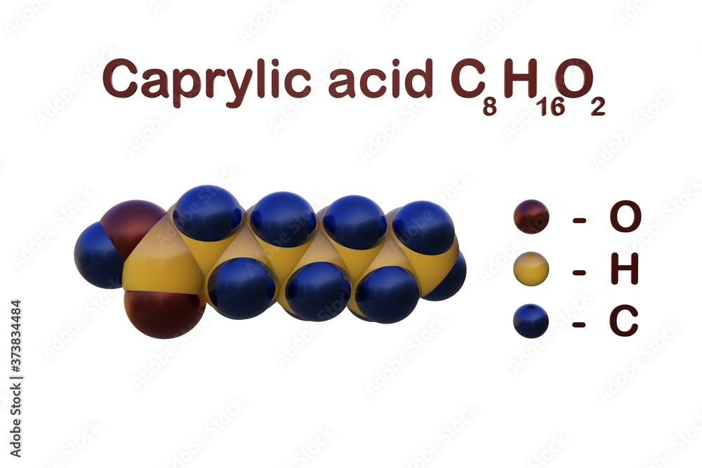 Structural chemical formula and space-filling molecular model of ...