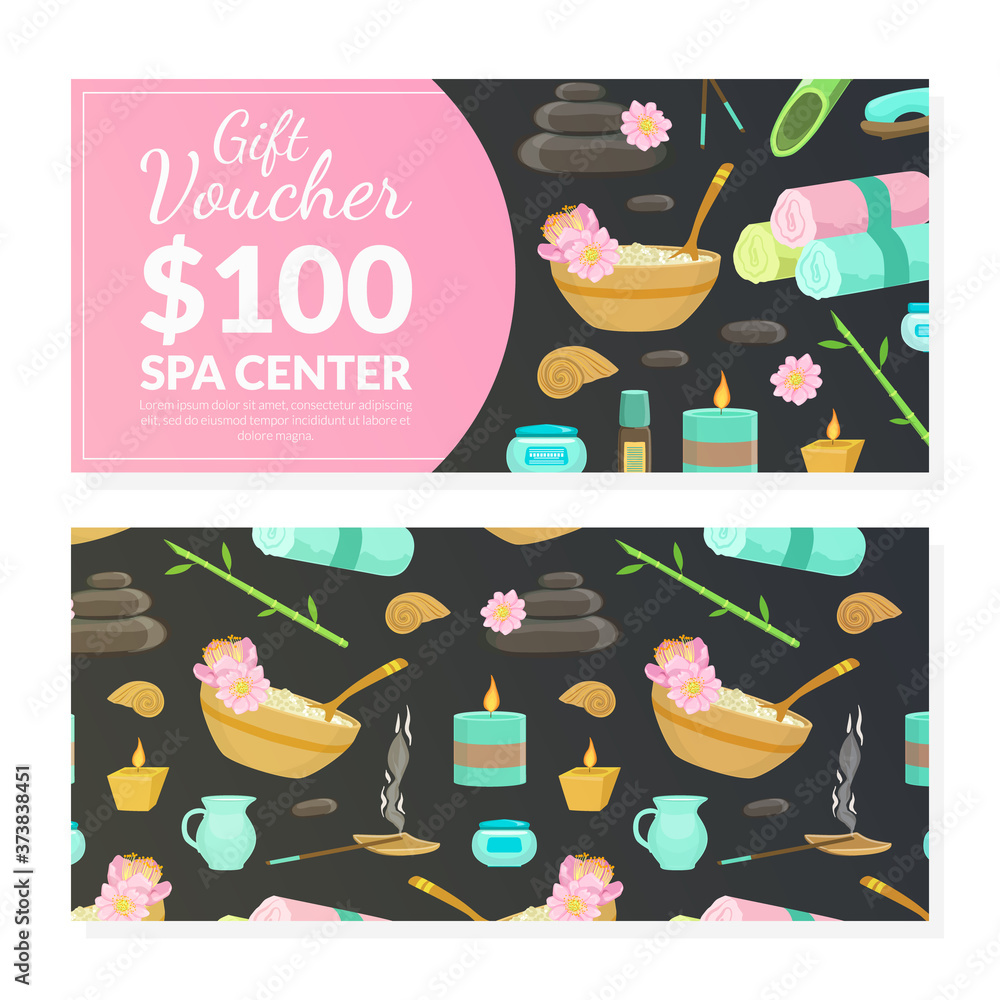 Spa Center Card Template, Beauty Salon, Wellness Center, Relaxing ...