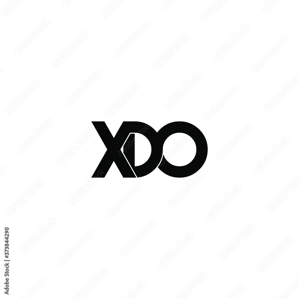 xdo letter original monogram logo design Stock Vector | Adobe Stock