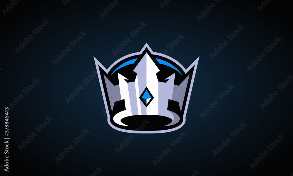 Crown Esports Logo Vector Templates Stock Vector | Adobe Stock