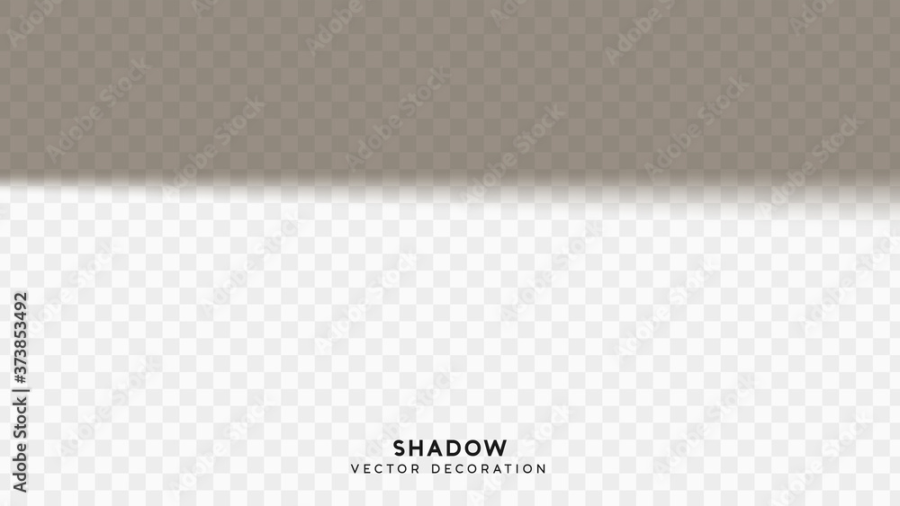 Shadow overlay. Effect light transparent shadow. Realistic creating ...