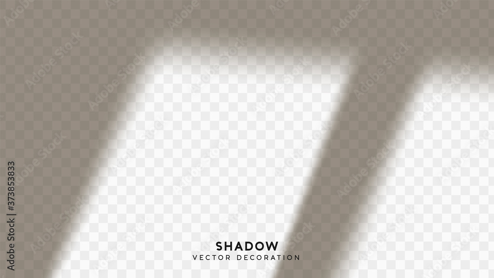 Shadow overlay. Effect light transparent shadow. Realistic creating ...