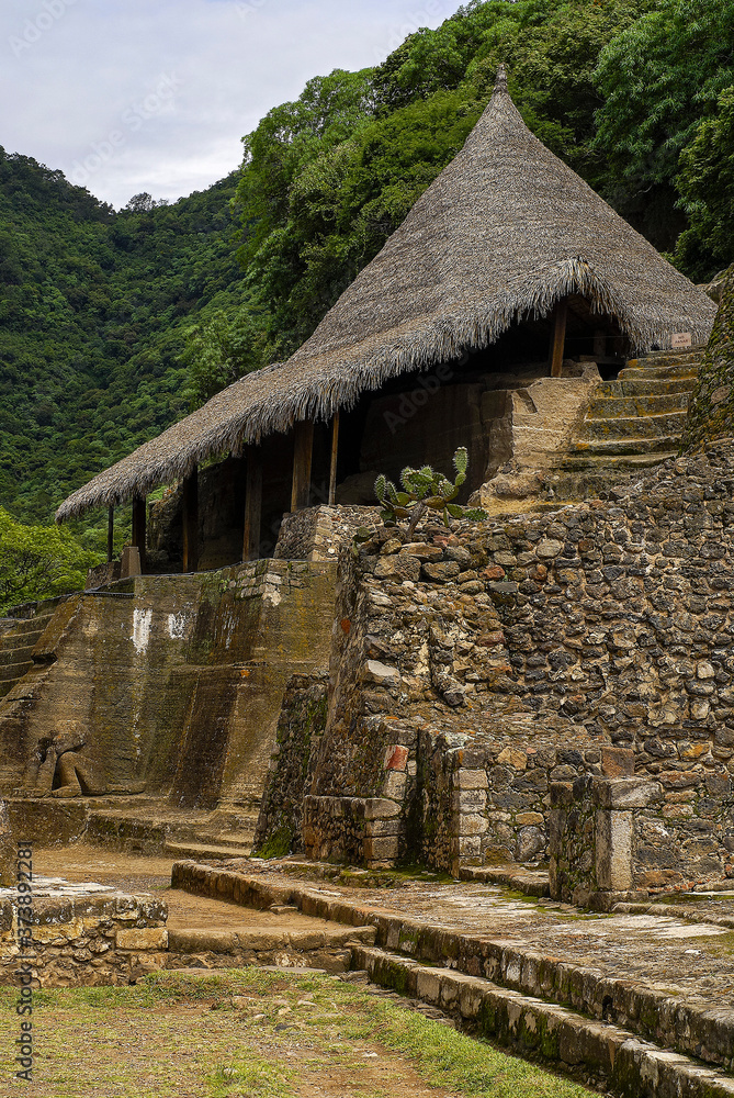 Templo azteca de Malinalco(s.XV).Malinalco. Estado de Morelos .México ...