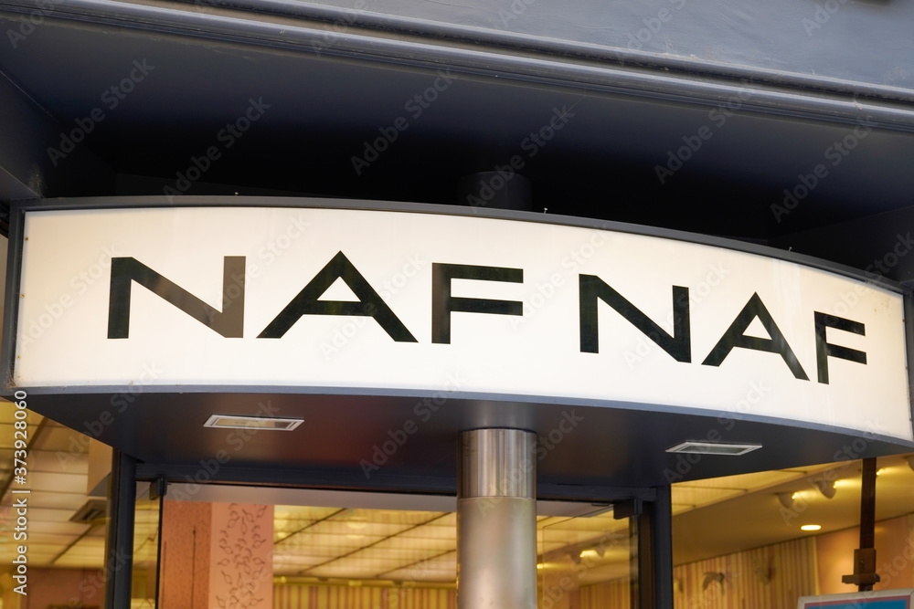 Nafnaf sign text and logo Naf-naf of popular uk high street naf naf ...
