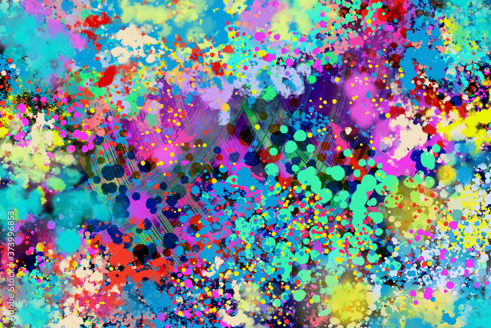 Neon Splatter Background