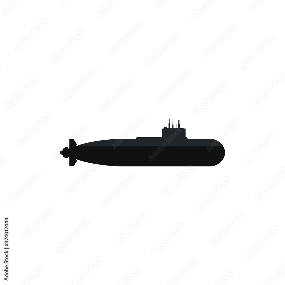military submarine logo vector icon illustration Stock Vector | Adobe Stock