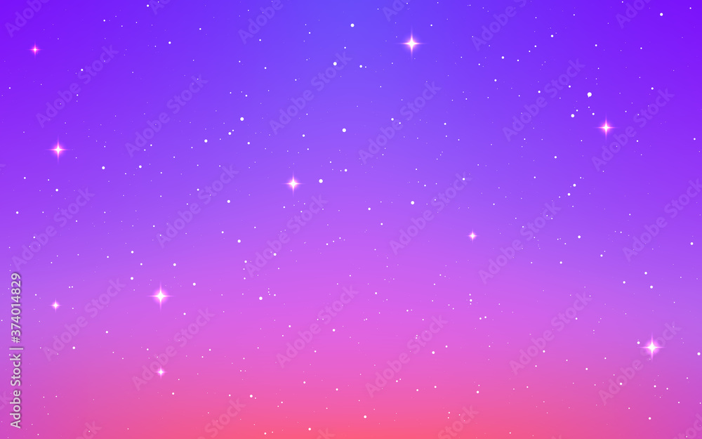 Space background. Color cosmos with stardust. Magic starry galaxy ...