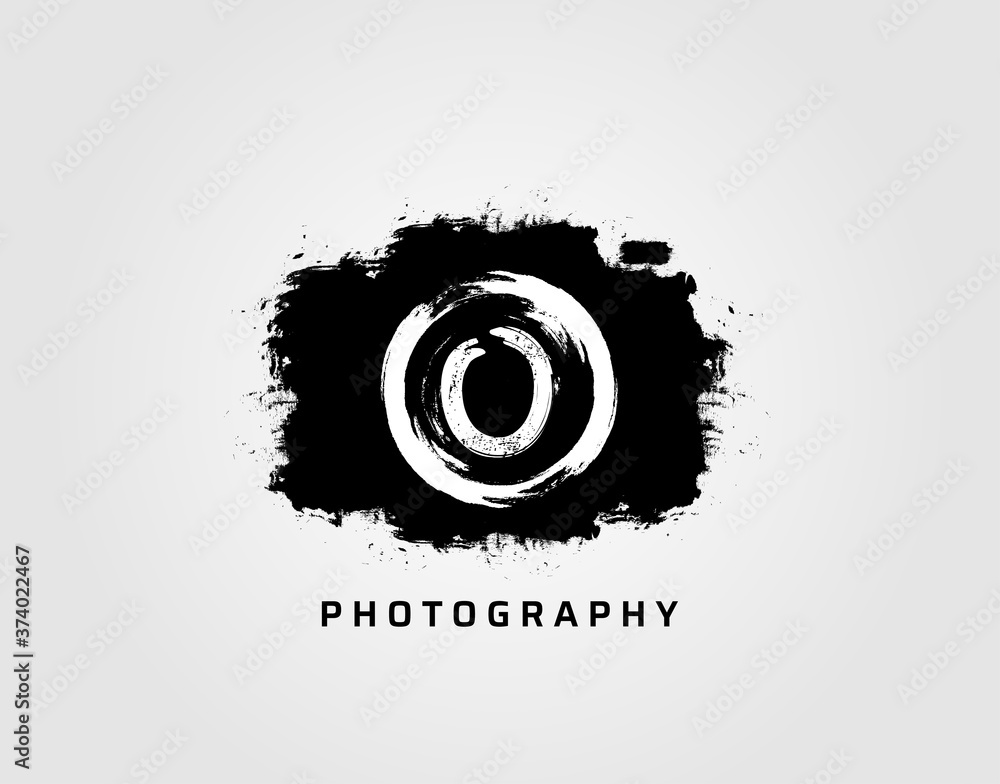 Photography letter O logo design concept template. Rusty Vintage Camera ...