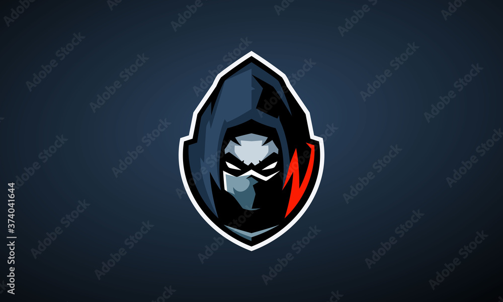 Ninja Esports Logo Vector Templates Stock Vector | Adobe Stock