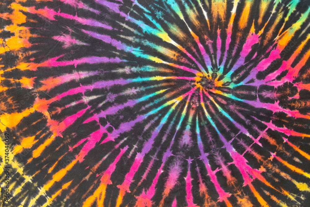 rainbow spiral tie dye colorful pattern. Stock Illustration | Adobe Stock