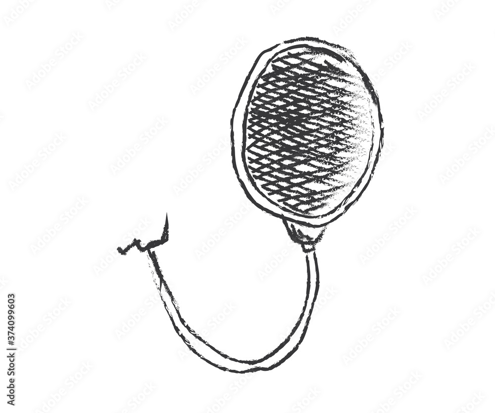 Pop filter on a white background. An object. Vector illustration. Stock ...