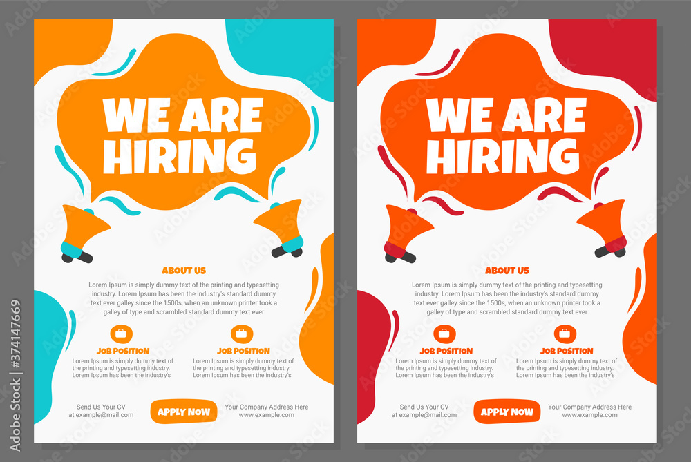 Hiring Job flyer, We are hiring Job advertisement flyer template ...