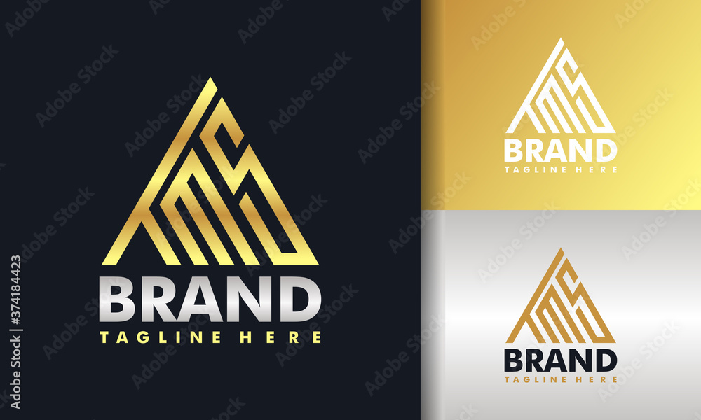 monogram letter TMS logo Stock Vector | Adobe Stock