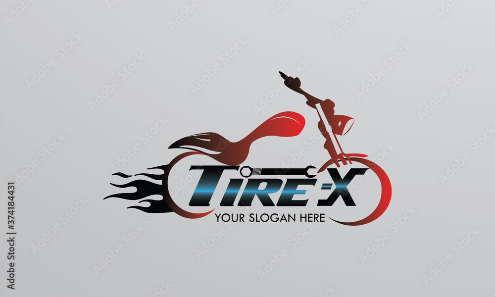 bike vector illustration editable automotive logo Stock Vector | Adobe ...