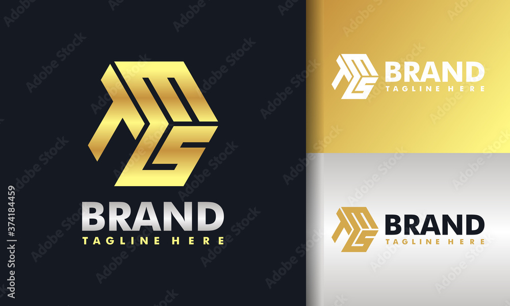 monogram letter TMS logo Stock Vector | Adobe Stock