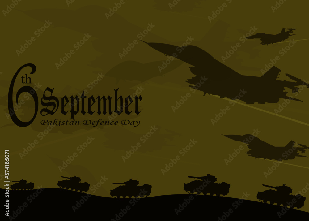 Celebrating 6th September Defence Day Pakistan poster and background ...