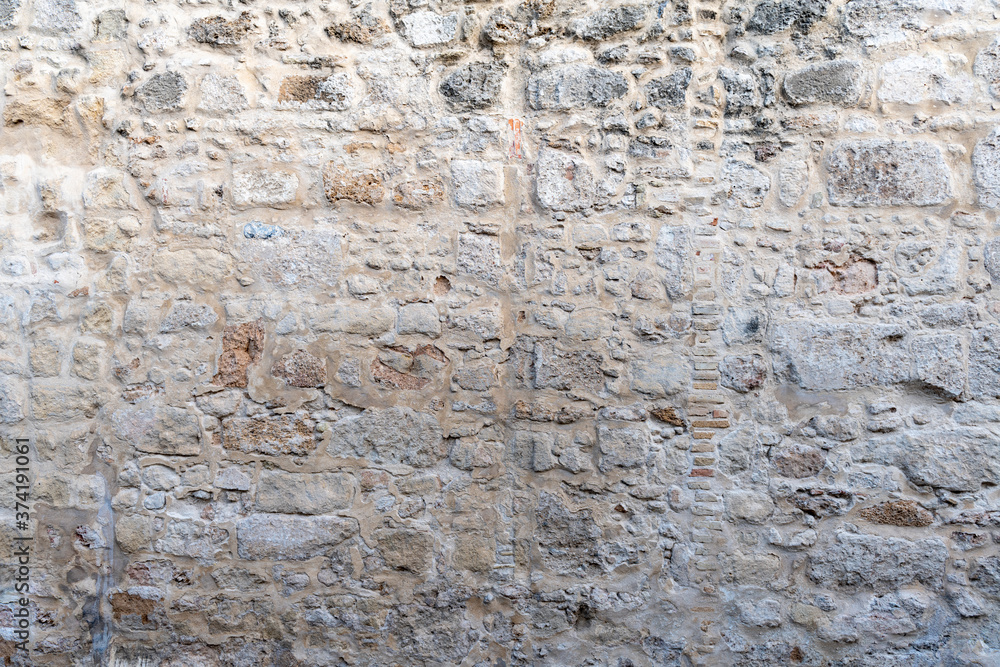 Fondo de pared, parte de las murallas de un antiguo castillo Stock ...