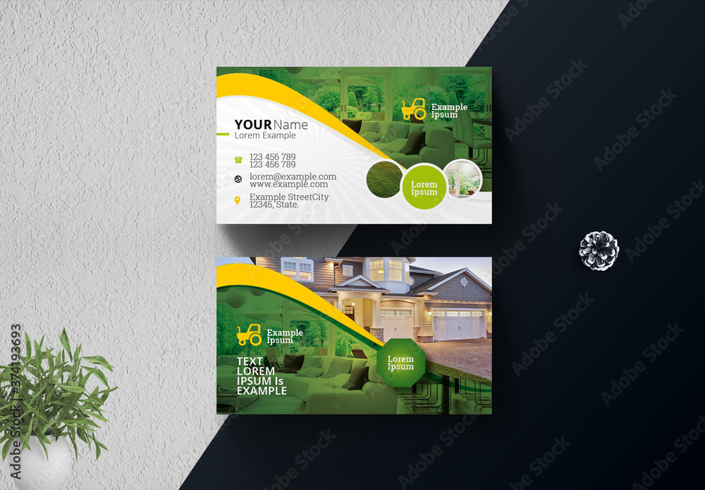 Agriculture Business Card Stock Template | Adobe Stock