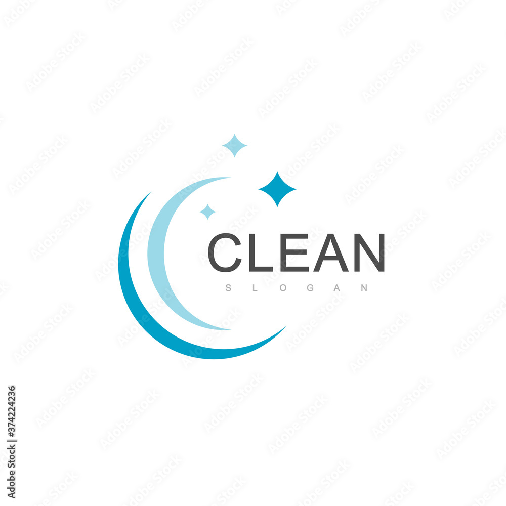 Clean Logo Design Template Stock Vector | Adobe Stock