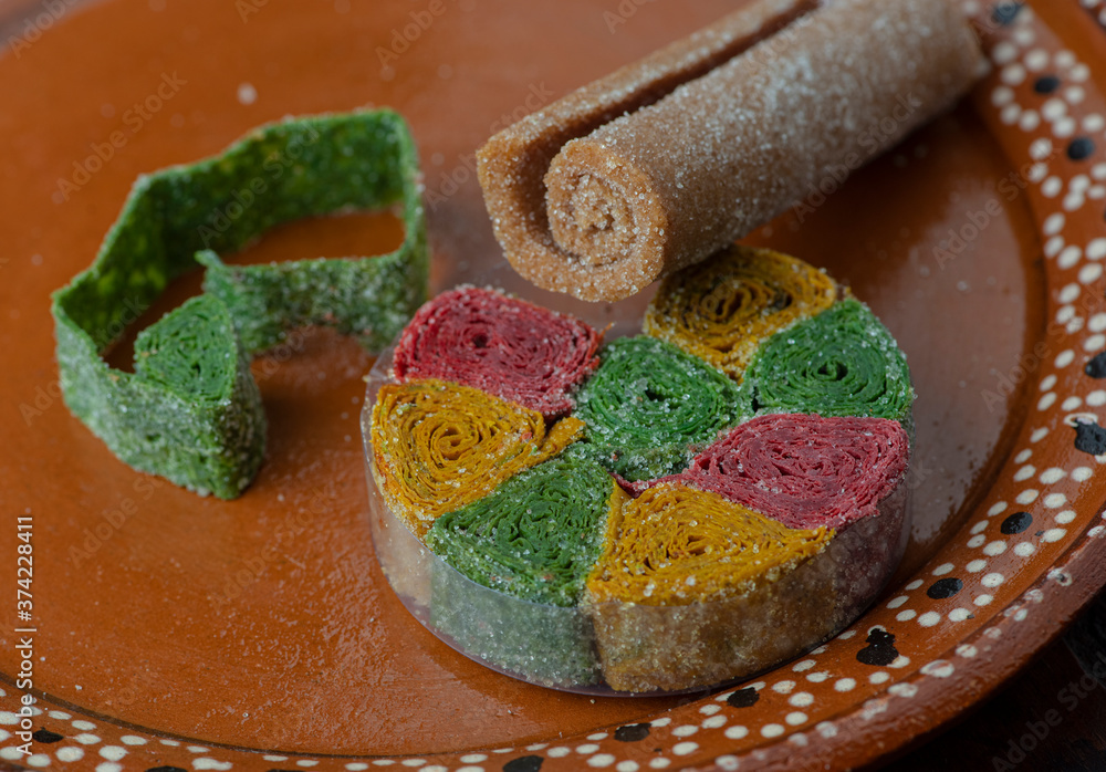 Ate de frutas dulce tradicional mexicano fruta con azúcar guayaba ...