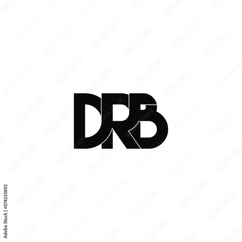 drb letter original monogram logo design Stock Vector | Adobe Stock