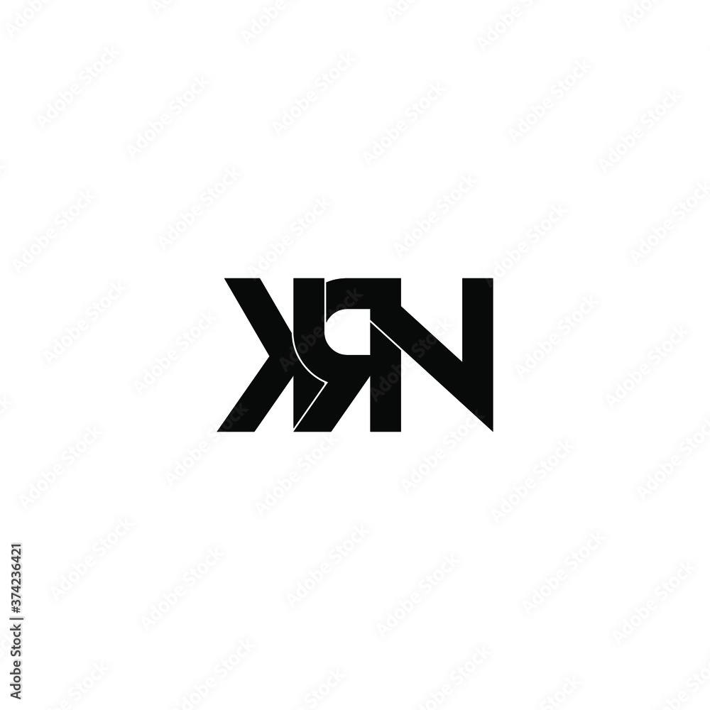 krn letter original monogram logo design Stock Vector | Adobe Stock