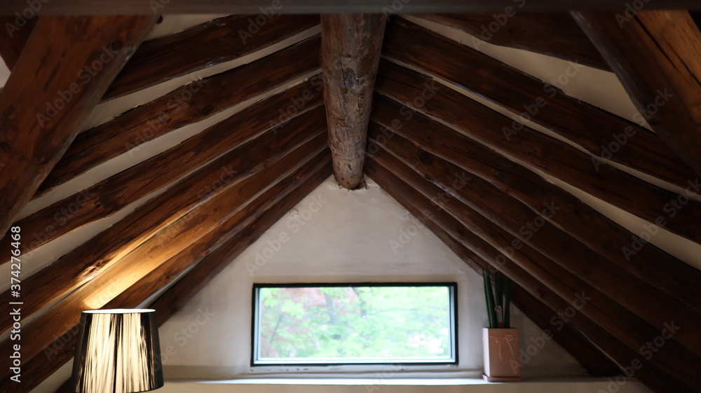 Interior of famous Hanok cafe in Korea. Beautiful traditional Korean ...