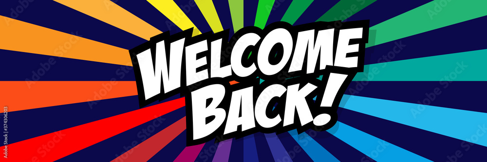 Welcome back Stock Vector | Adobe Stock