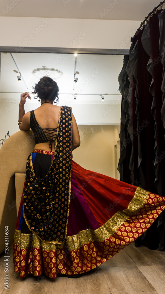Indian Female Model in traditional Chaniya choli. Navratri is an Indian ...