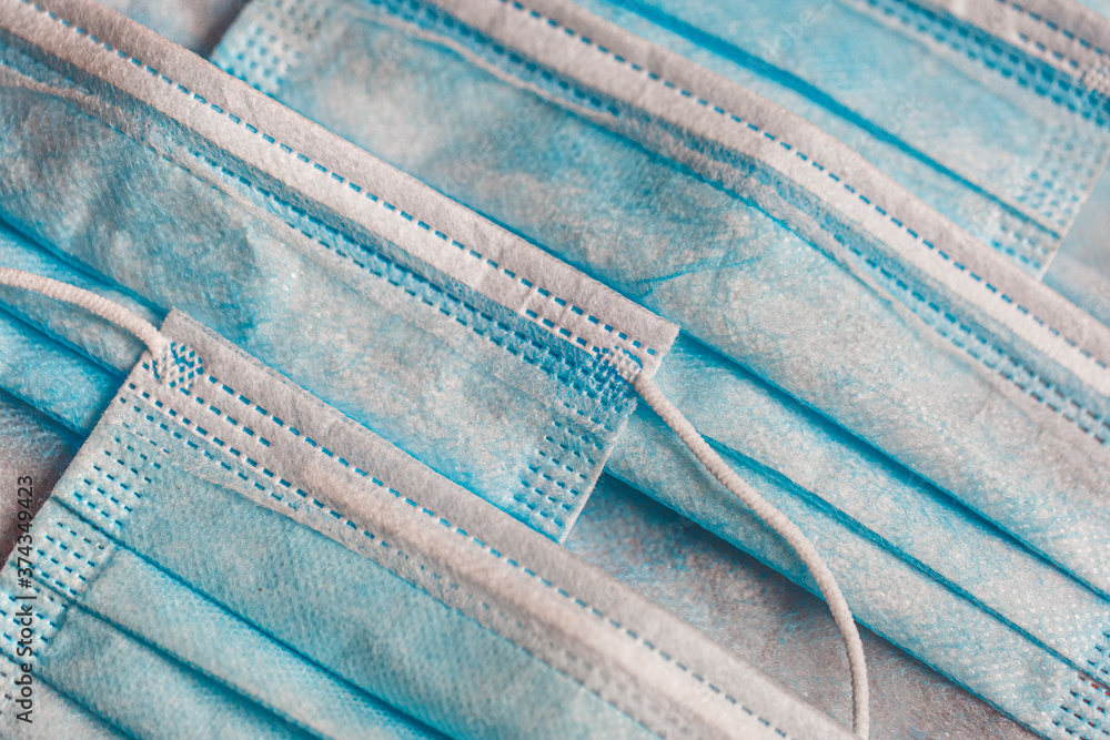Full frame image of surgical masks Stock Photo | Adobe Stock
