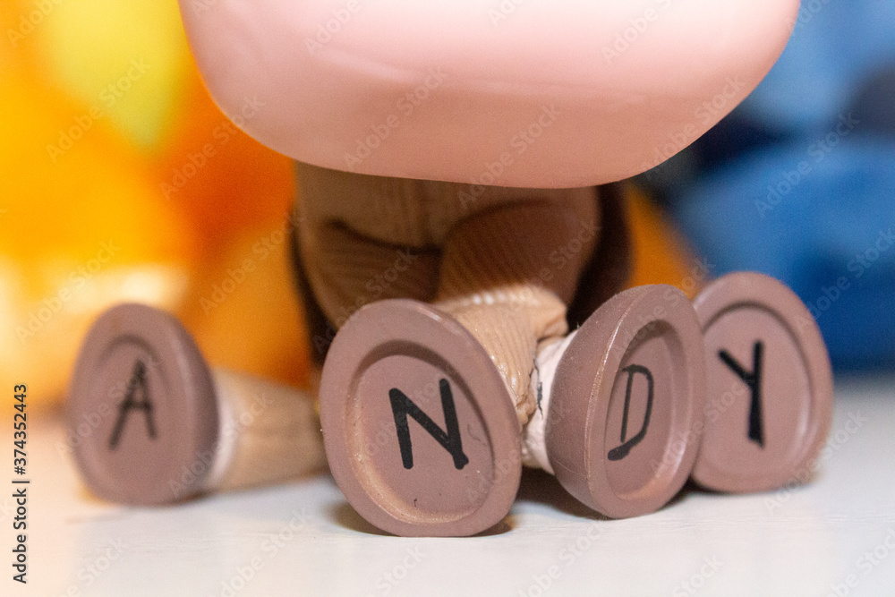 Toy Story Bullseye Andy Feet Stock Photo | Adobe Stock