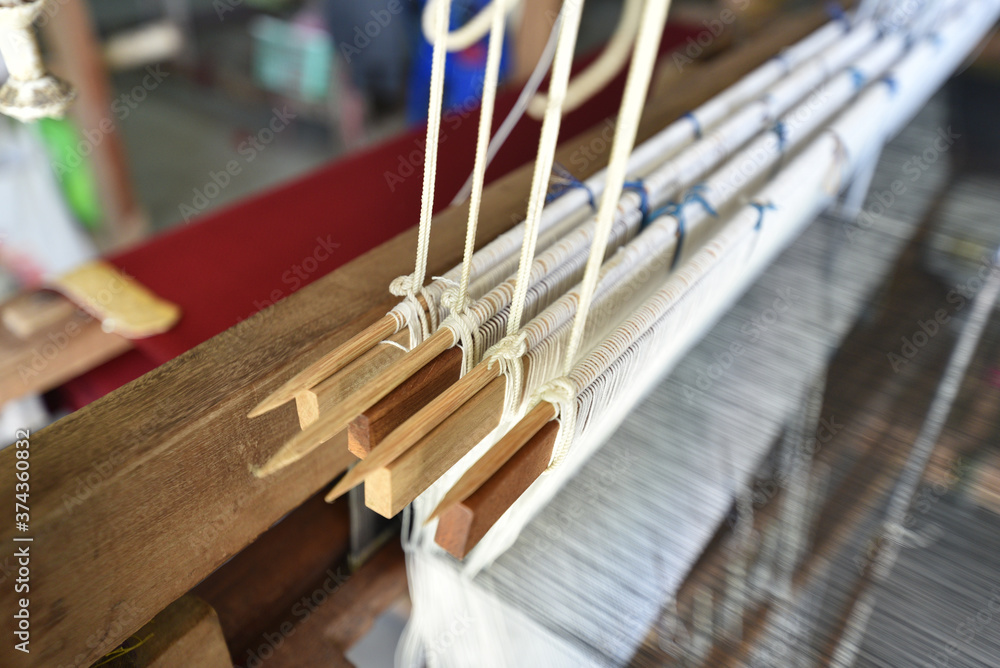 Tradition ancient art of weaving in Thailand. Weaving is an ancient ...