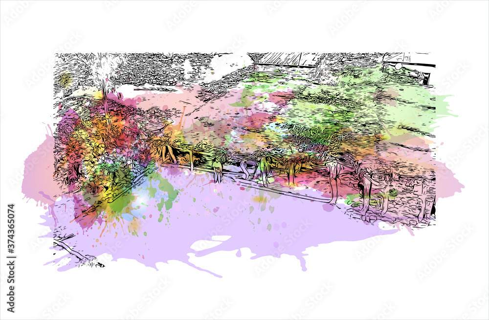 Building view with landmark of Asmara is the capital city of Eritrea, a ...