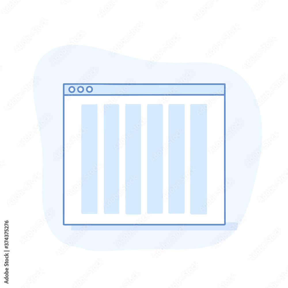 Mock up or wireframe Grid system for website design Ui and UX . Graphic ...