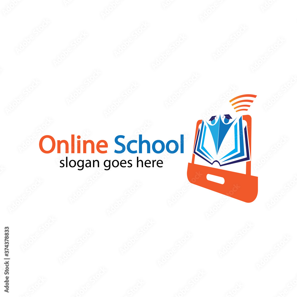 Online Education logo design template. Online course logo design ...